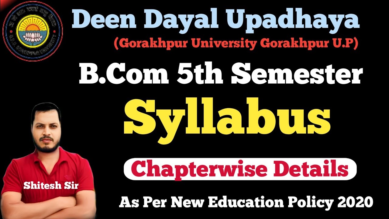 B Com 5th Semester Syllabus Syllabus Details DDU Chapter b-com-5th-semester-syllabus-syllabus-details-ddu-chapter