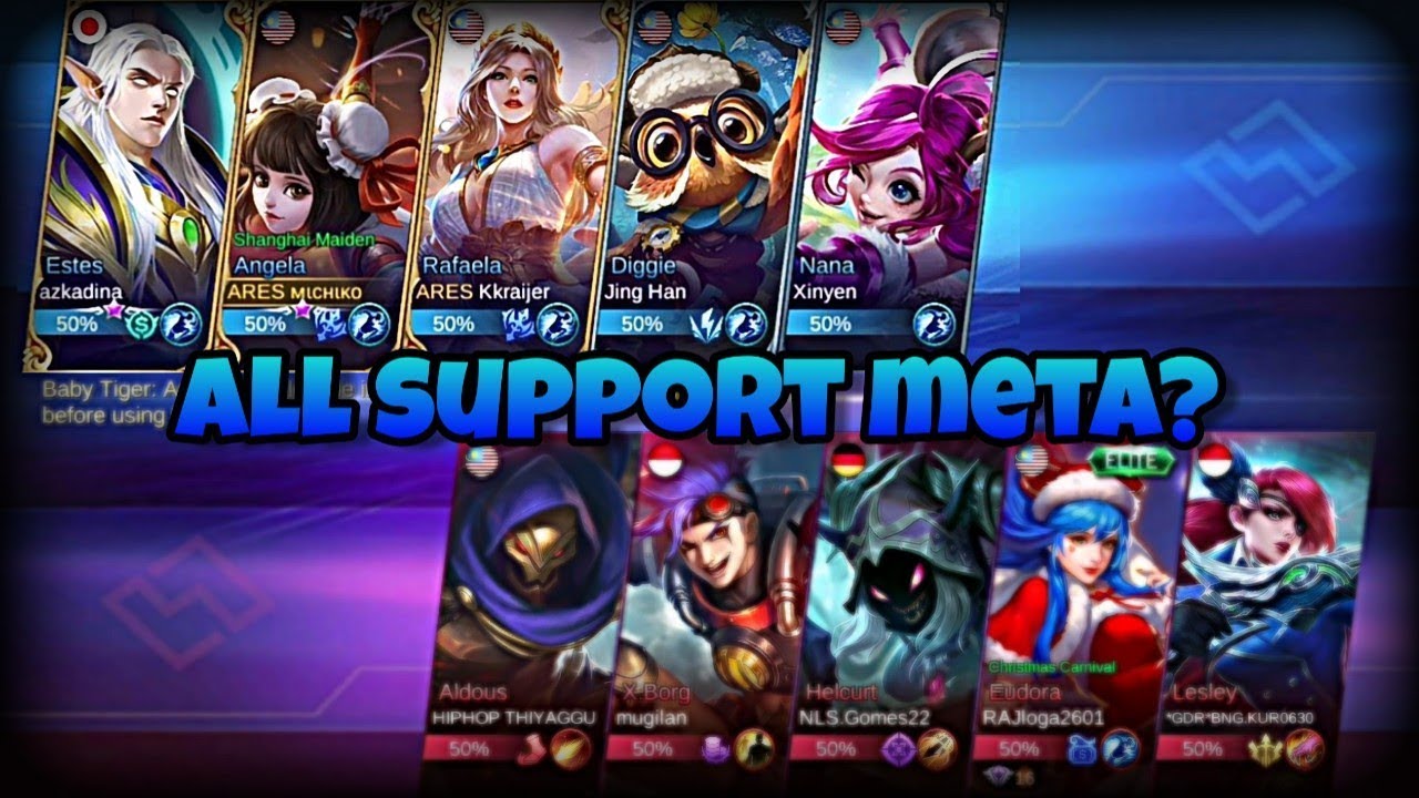 ALL SUPPORT GAMEPLAY [Mobile Legends] - YouTube