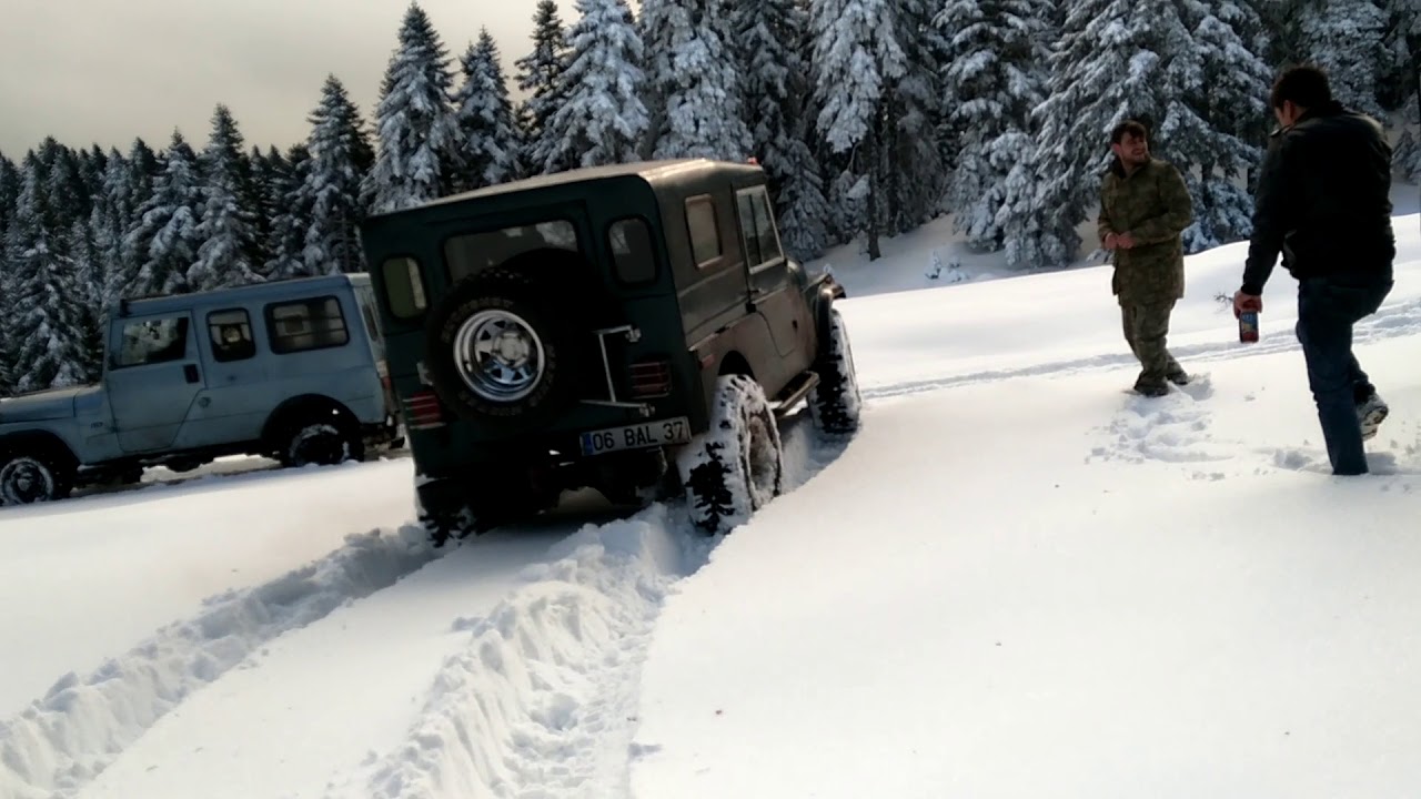 1975 jeep cj5 4x4 off-road bogger snow show - YouTube