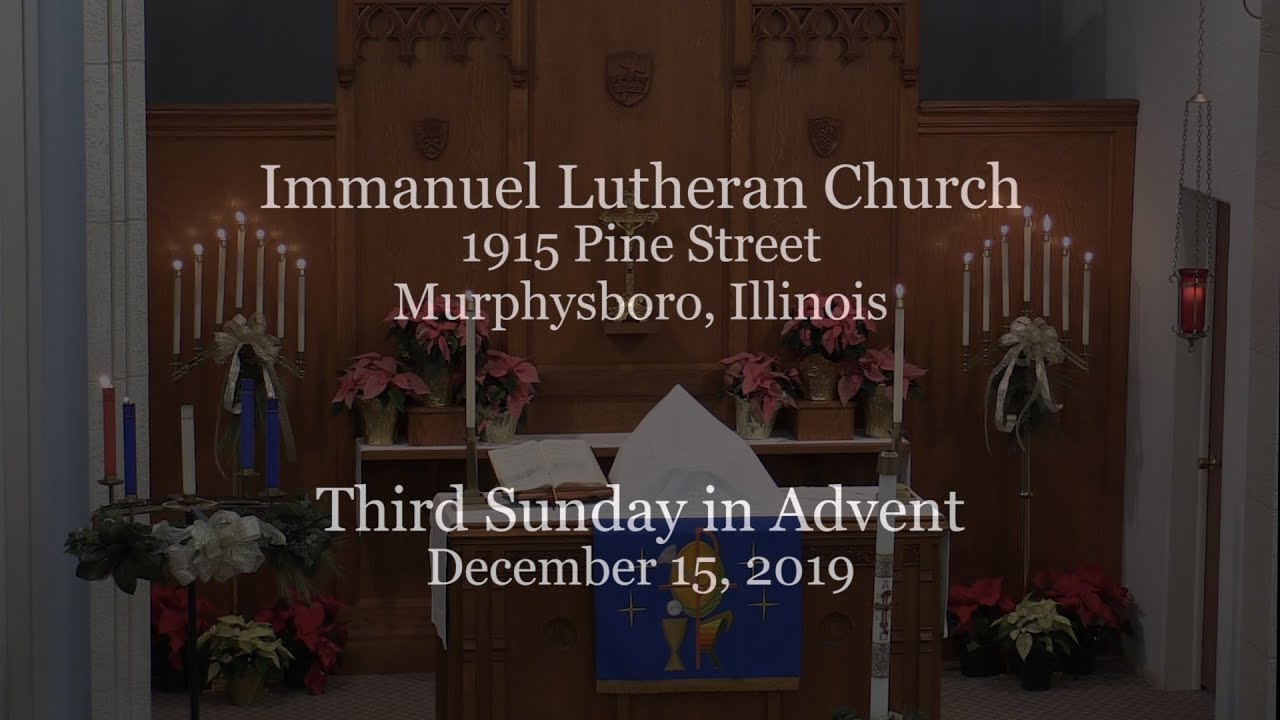 Dec 15, 2019 - Third Sunday in Advent - YouTube