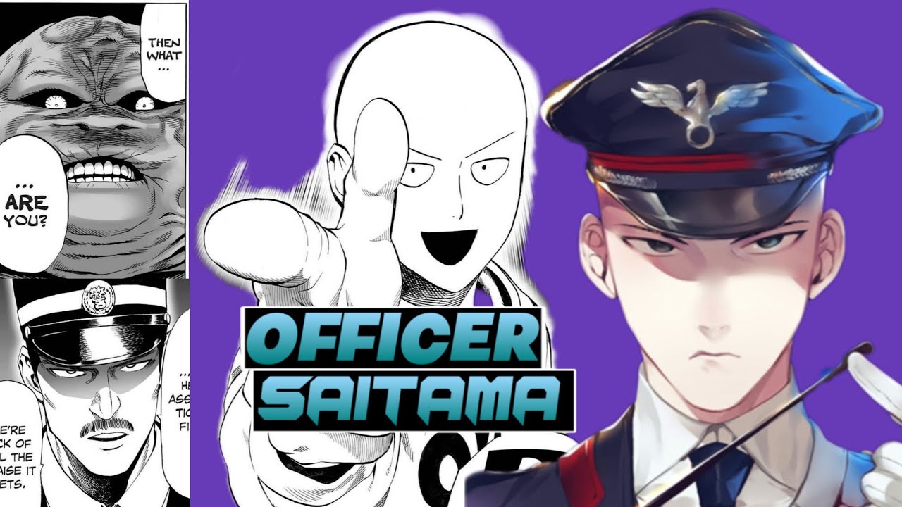 Saitama helps police officers. One Punch Man. - YouTube