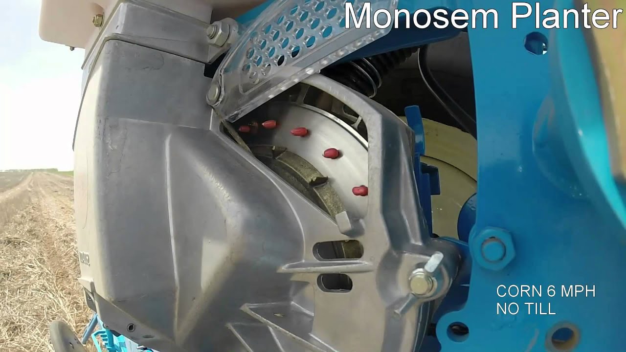 Monosem Meter in Action Planting Corn - YouTube