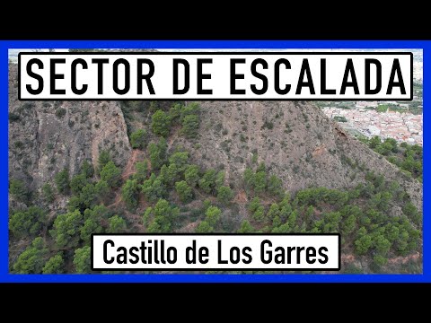 ✅ Sector de ESCALADA 🔴 → Castillo de Los Garres ← Vista aérea