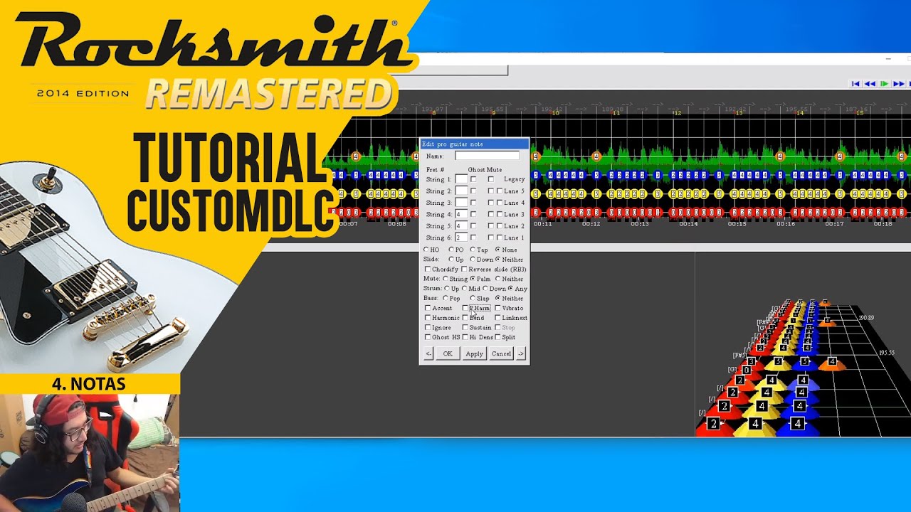 Cómo Chartear/Crear Custom Songs en Rocksmith - YouTube