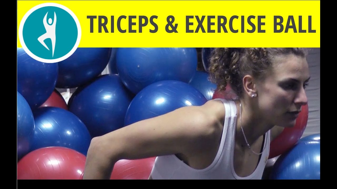 4 exercise ball workouts for arms and triceps - YouTube