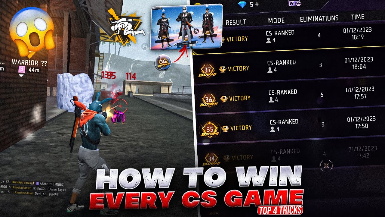 Top 4 Cs Rank Match Win Tricks - YouTube