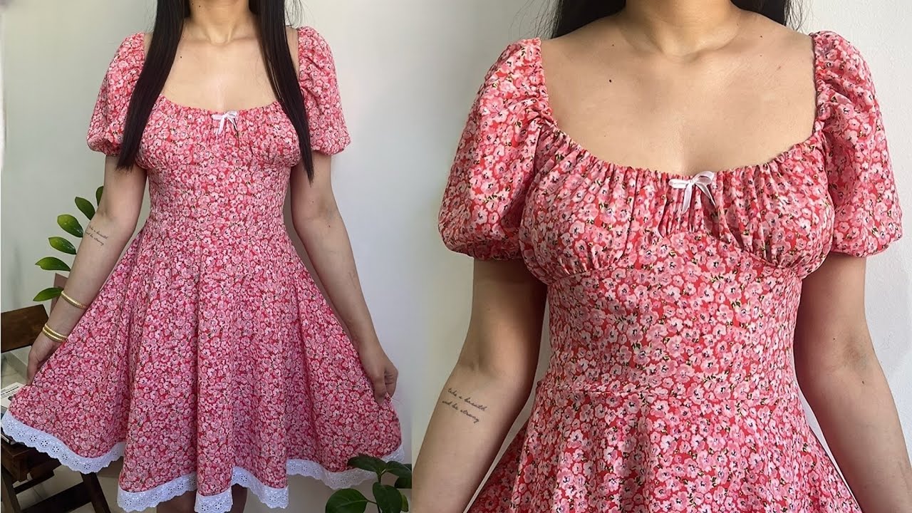 Easy No‑Pattern Summer Dress Tutorial 🌞 | Sew in 20 Minutes – Beginner ...