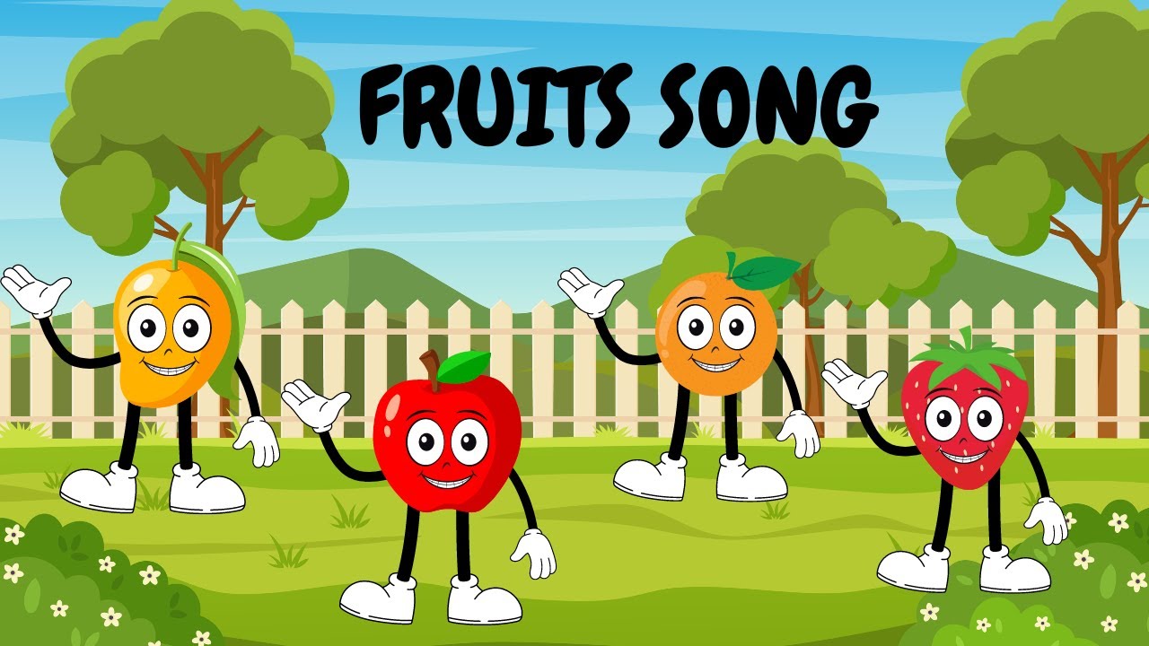 Fruits Song / for Kids / kids nursery rhyme 🍎🍇🍈🍉🍊🍌🍍🍐🍋🍓🍒🥝🥭 - YouTube