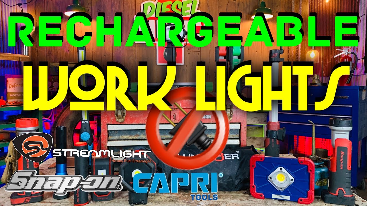 Rechargeable Work Lights: Snap On, OEM Tools, Stremlight, Capri Tools ...