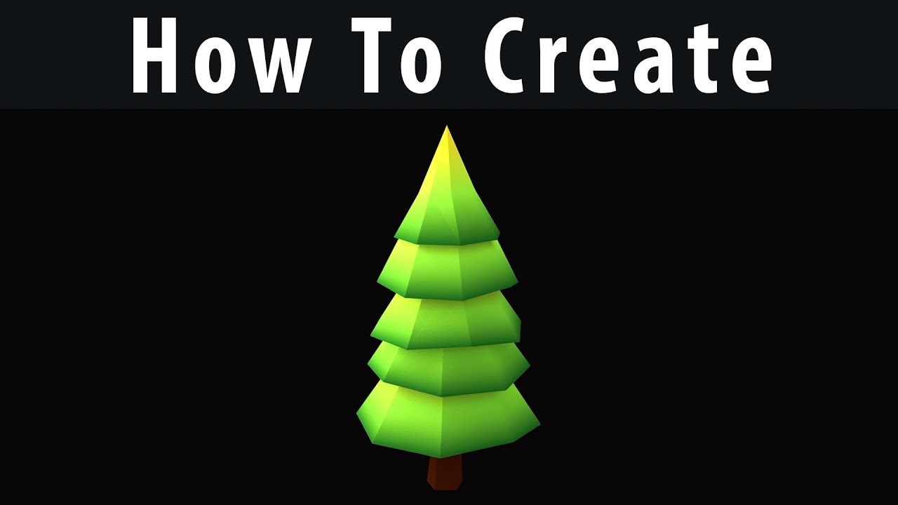 How To Create A Low Poly Tree - YouTube