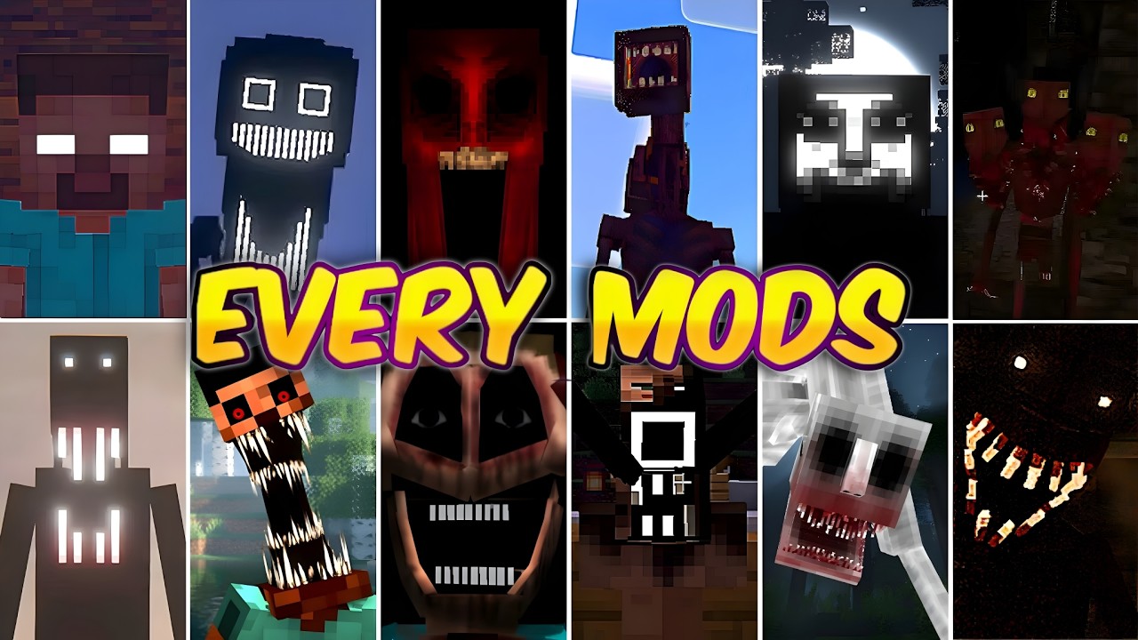 Scariest Horror Mod of Minecraft PE! 😳 | Every Horror Mods For MCPE 1. ...