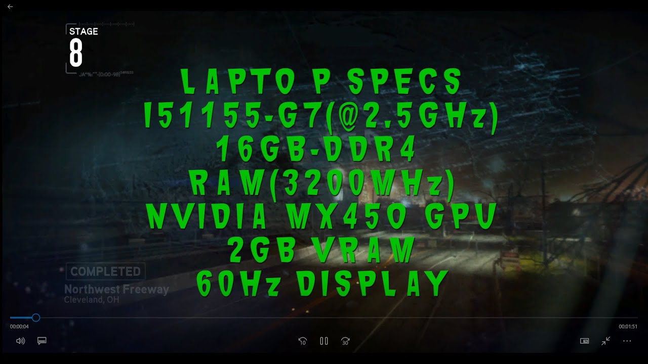 NFS Run on Nvidia MX 450| Must watch - YouTube