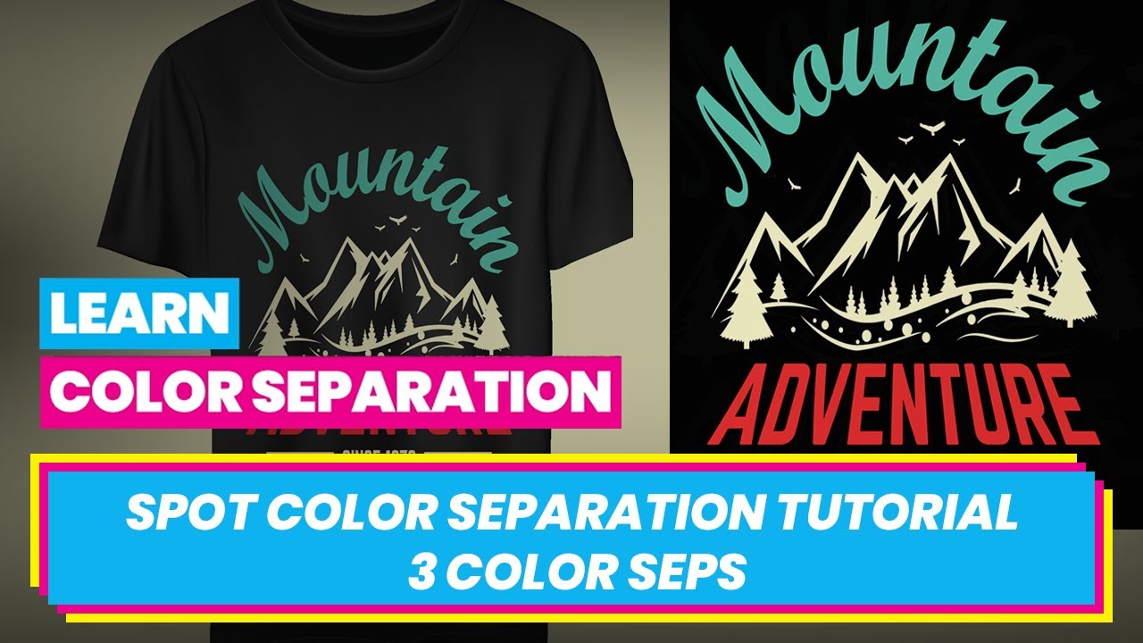 How to Do Spot Color Separation in Photoshop for Screen Printing - 3 ...