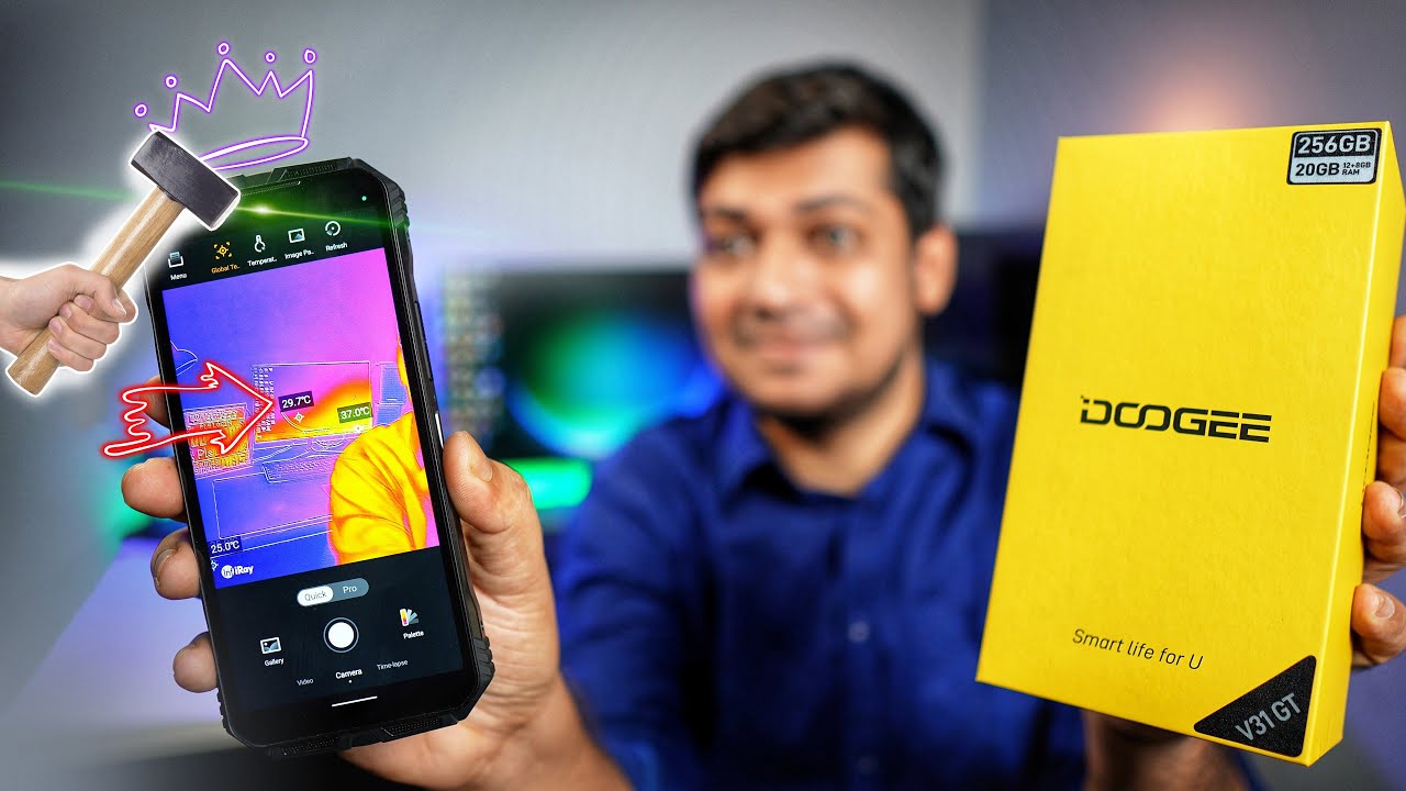 DOOGEE V31GT Rugged phone Review || Thermal Imaging Night Vision Rugged ...