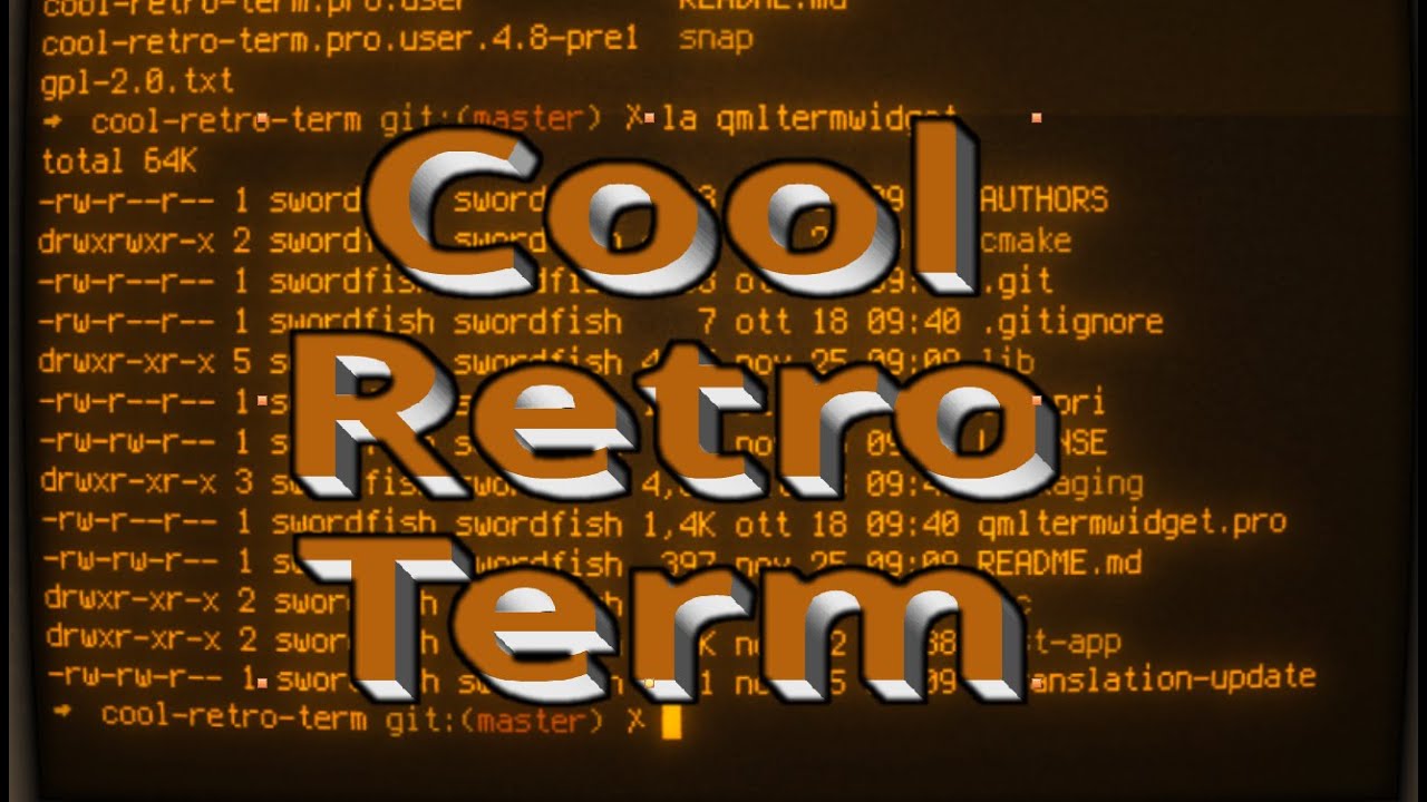 Cool Retro Term. 옛날 컴퓨터 배울 때, 그 시절 향수를 불러오는 터미널프로그램을 소개합니다. - YouTube