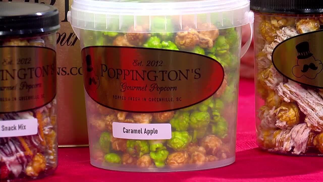 Fall flavors at Poppington's Gourmet Popcorn - YouTube