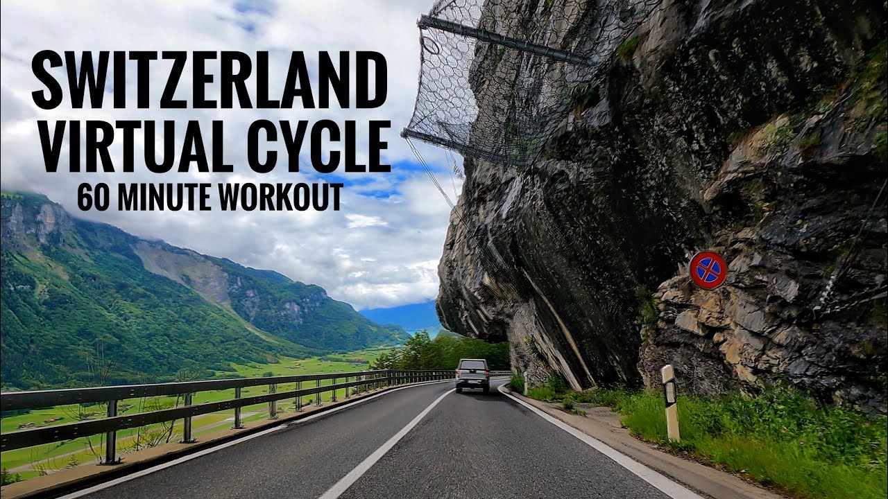 Indoor Cycling Videos With Music | Virtual Bike Ride in Switzerland ...