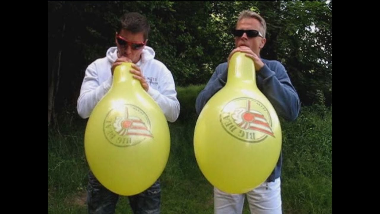 balloon contest - blow to pop race - B2P - Belbal 14" – Big Deal - YouTube