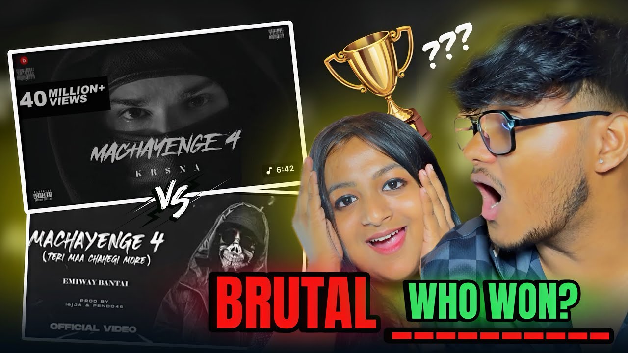 REACTING TO MACHAYENGE 4 X 2 | EMIWAY BANTAI VS KR$NA | BEEF | ANUDAY ...