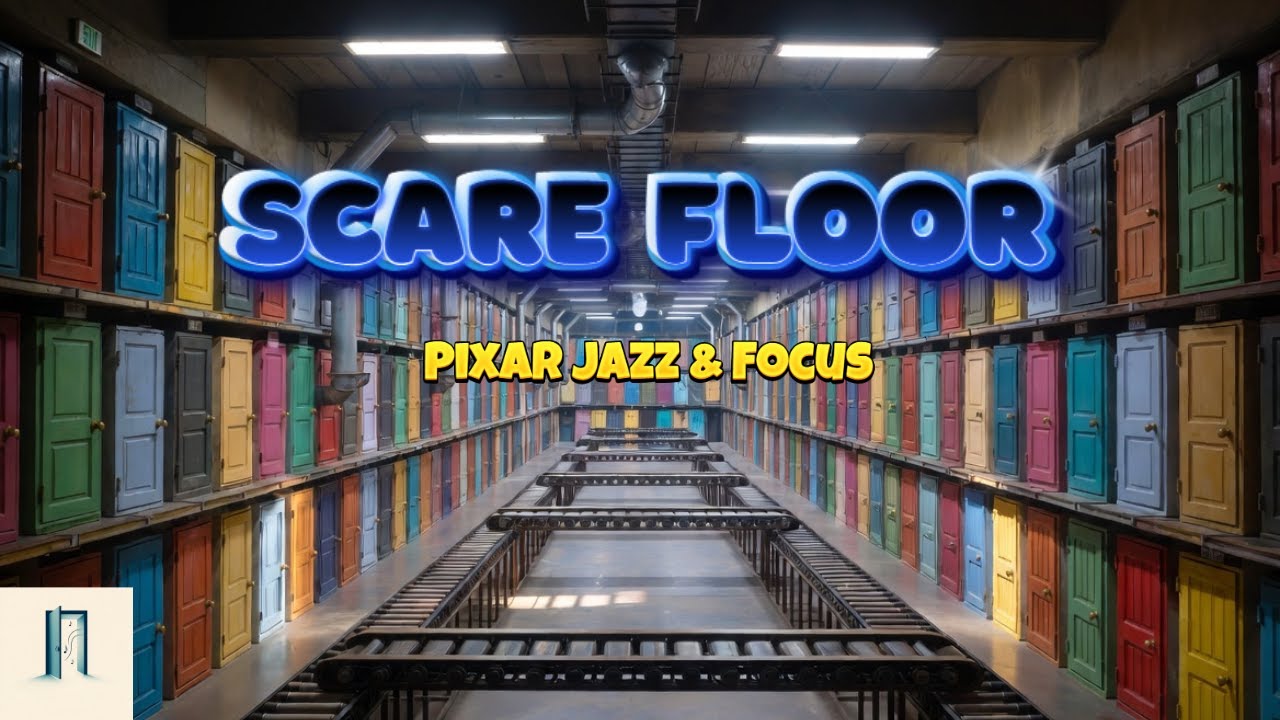 monsters inc scare floor ambience // pixar focus & jazz - YouTube