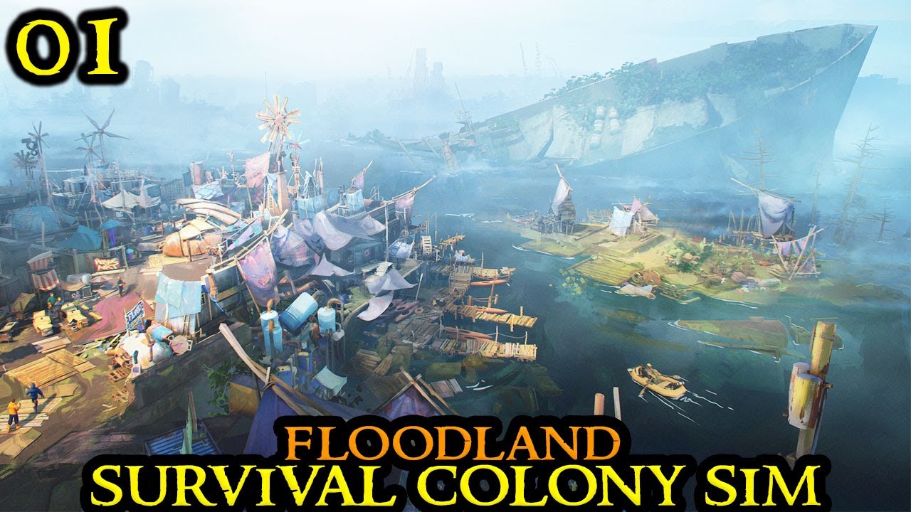 FLOODLAND - New HARDCORE Colony Survival Game || Strategy Post ...
