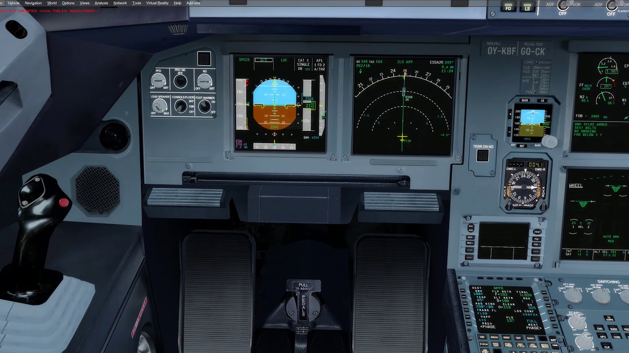 Approach ESSA ILS Rwy 26 (LEPA- ESSA) - YouTube