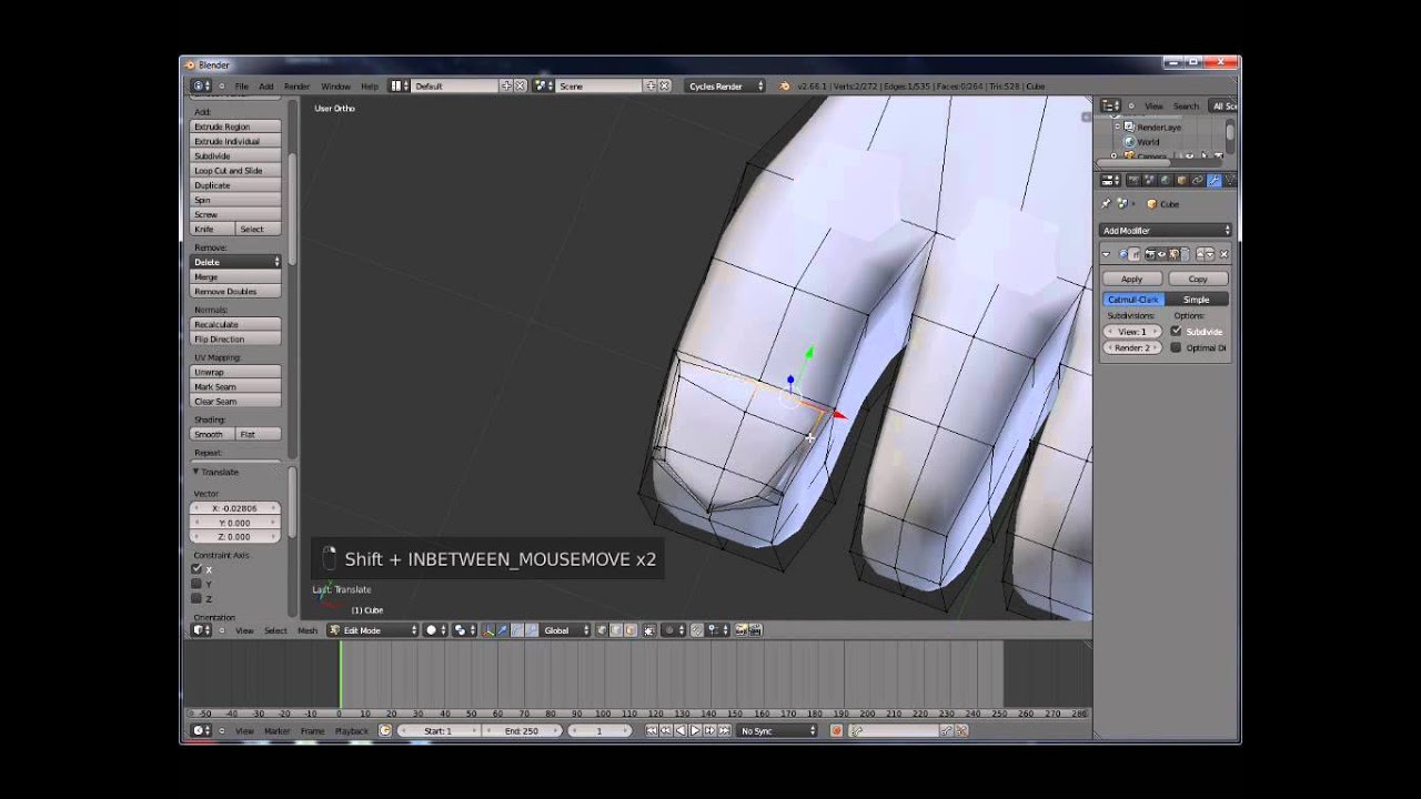 Modeling A Foot With Blender 2.6 - YouTube