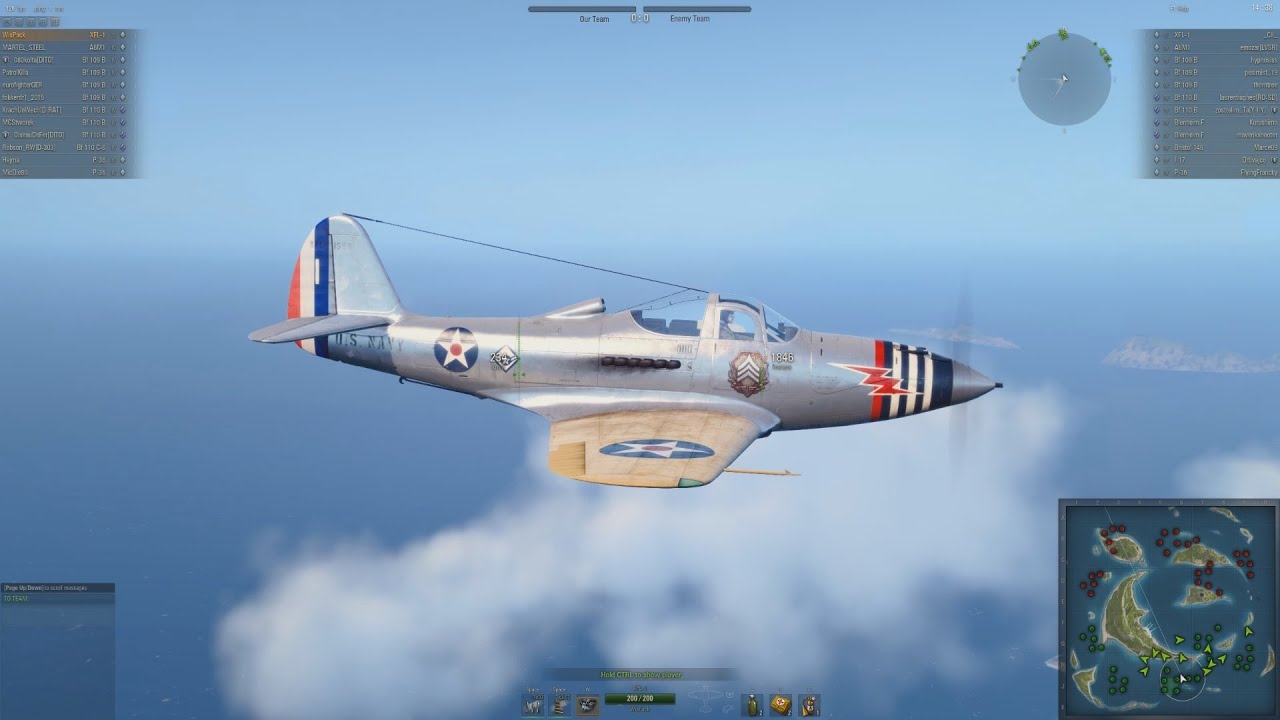 World Of Warplanes Bell XFL-1 Ace - YouTube
