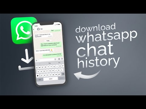 How to Download WhatsApp Chat History on iPhone (tutorial)