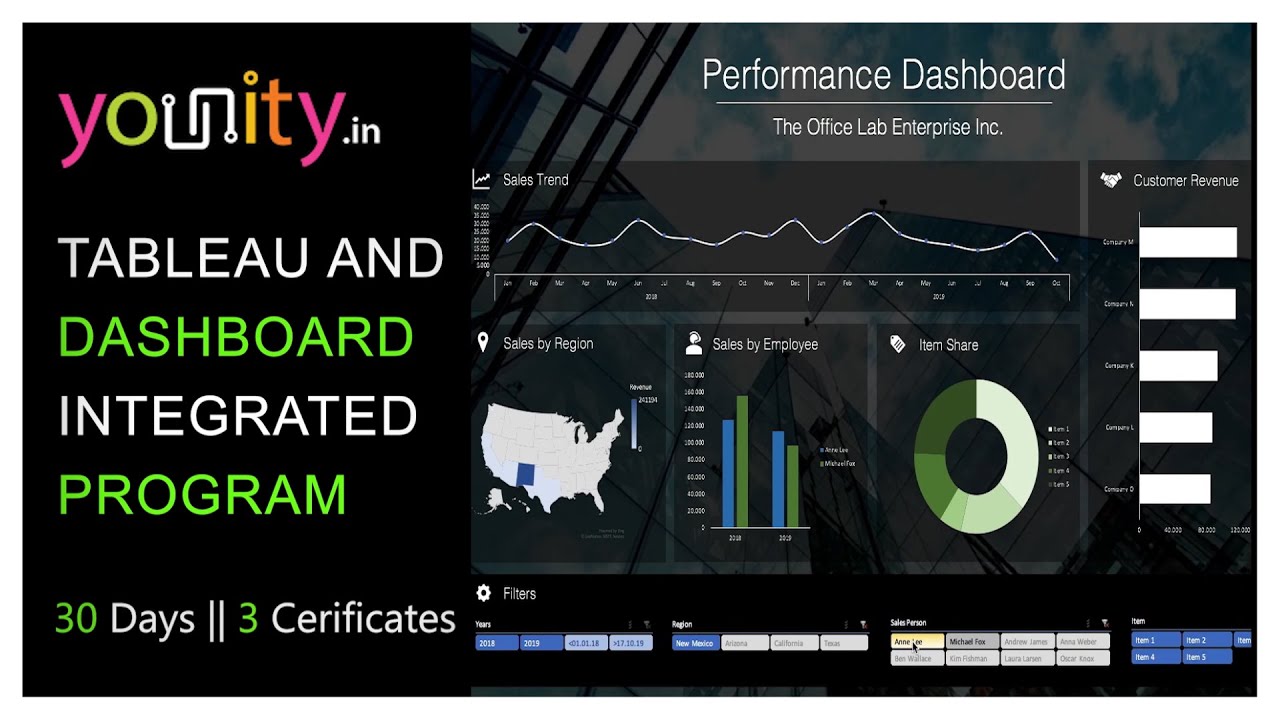 Tableau and Dashboard Integrated Program | 30 Days Course | 3 ...