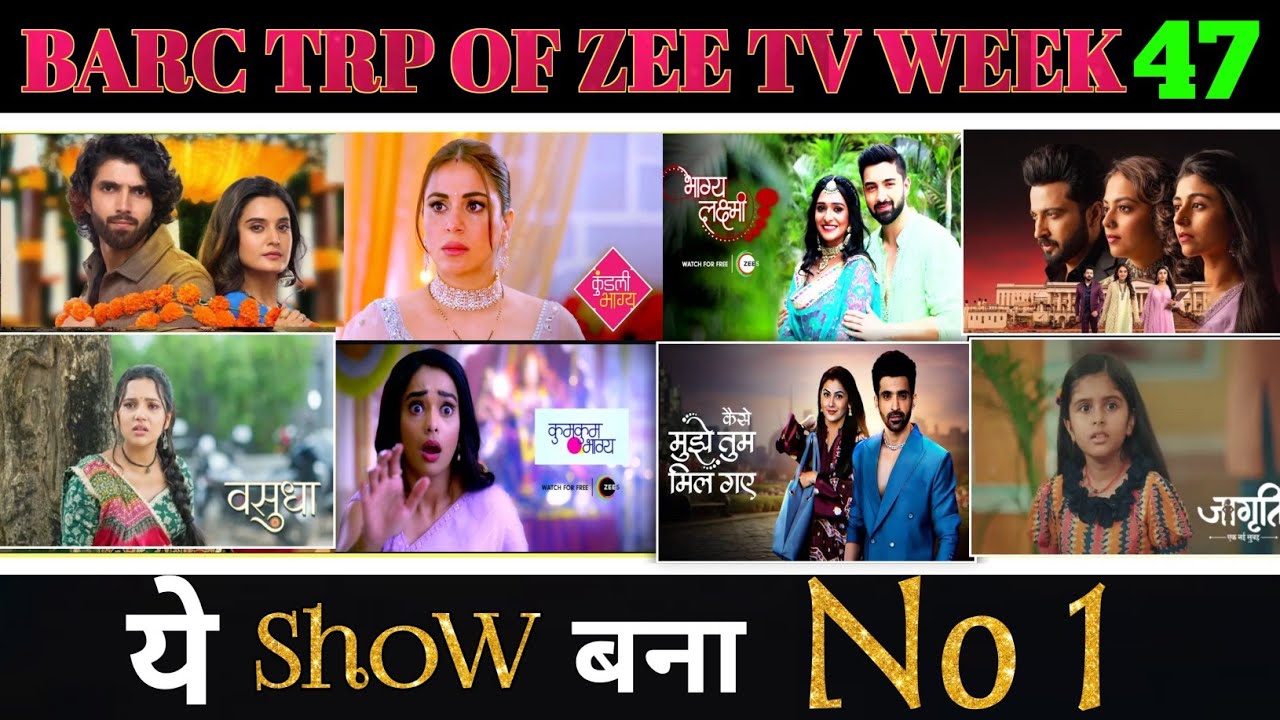 Zee TV All Shows Barc Trp of this week 47 (2024) | Barc Trp Of Zee TV ...