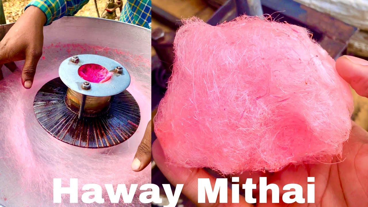 COTTON CANDY MAKING - Hawai Mithai Making | Indian street food - YouTube