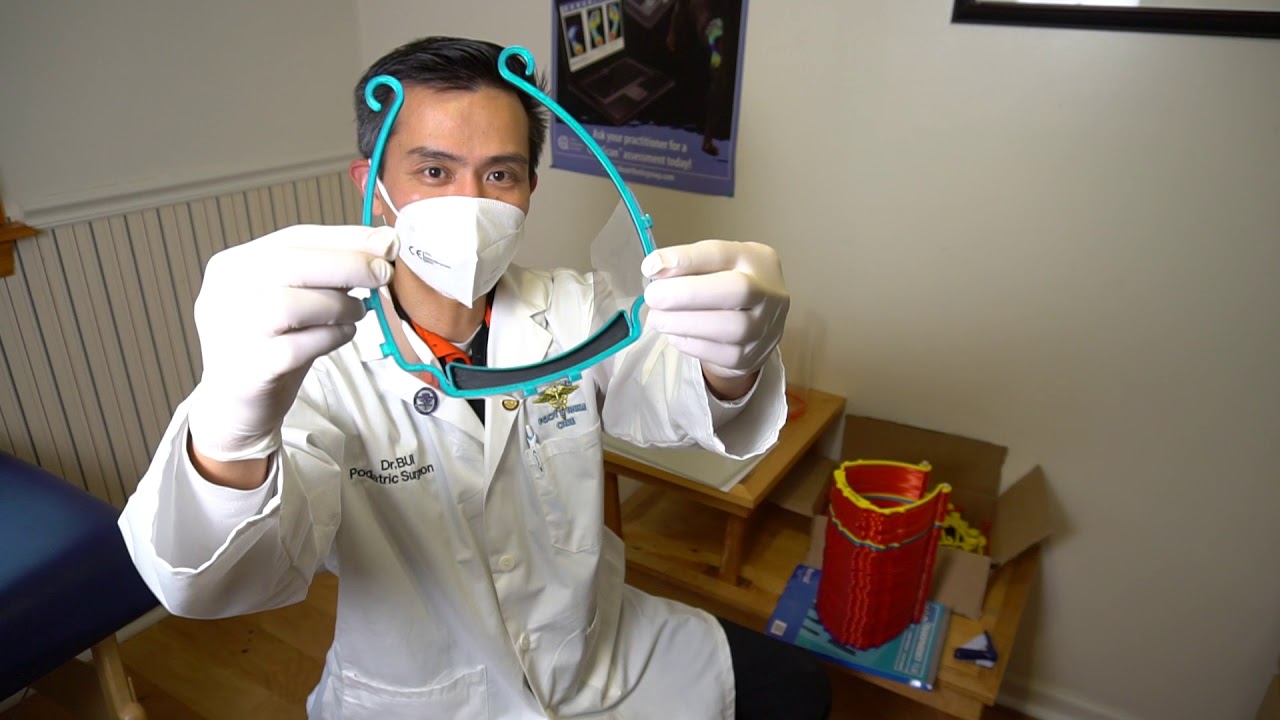 PPE 3D Printed Face Shields - Dr. Active - YouTube