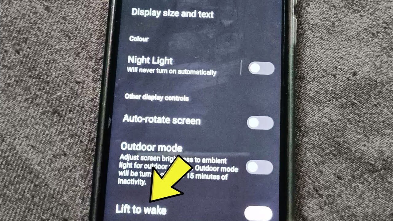 enable lift to wake in redmi A2 | turn on lift to wake in redmi A2 ...