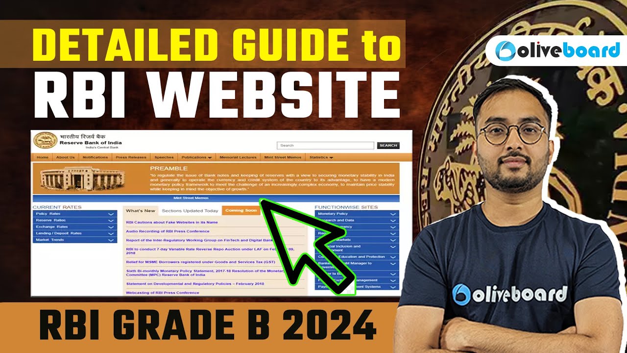 Detailed Guide to Cover RBI Webiste | How to Cover RBI Website for RBI ...