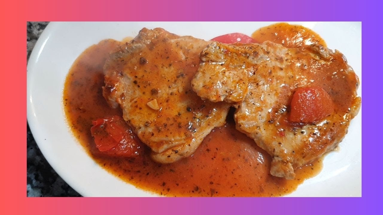 Carne sabrosa y jugosa con salsa de tomates frescos - YouTube