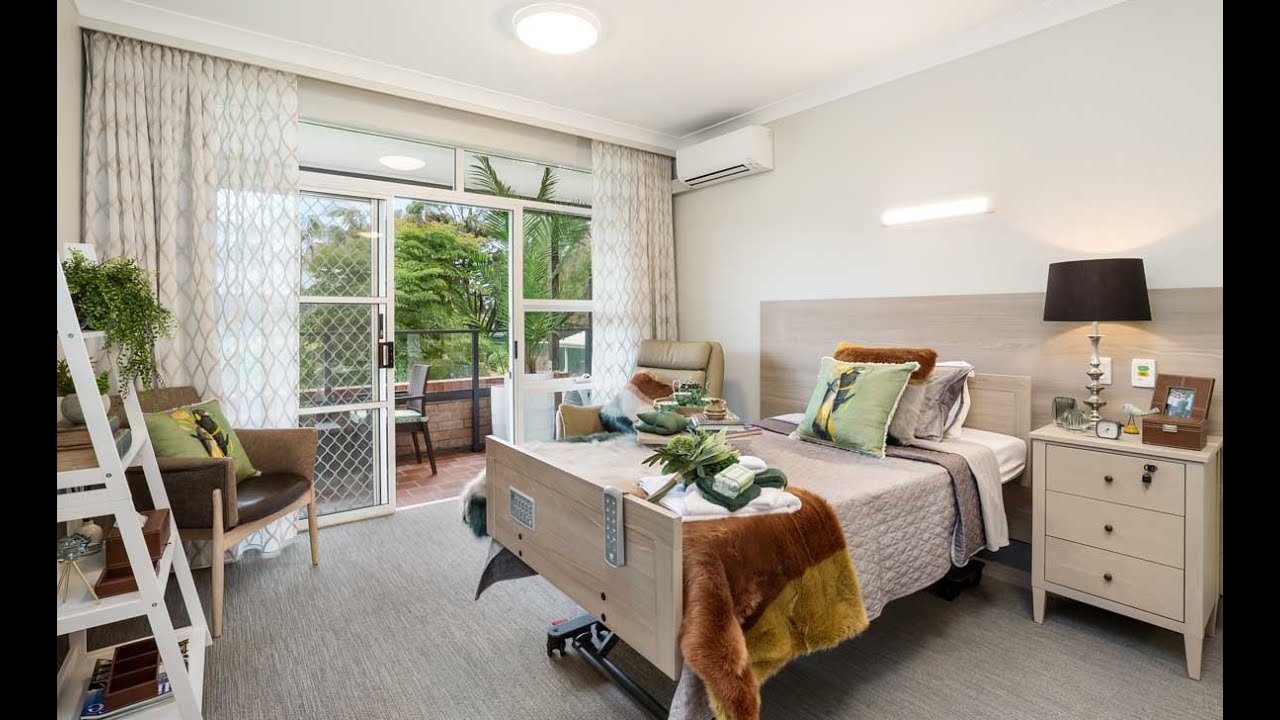 Killarney Vale Care Community - Virtual tour of a single bedroom - YouTube