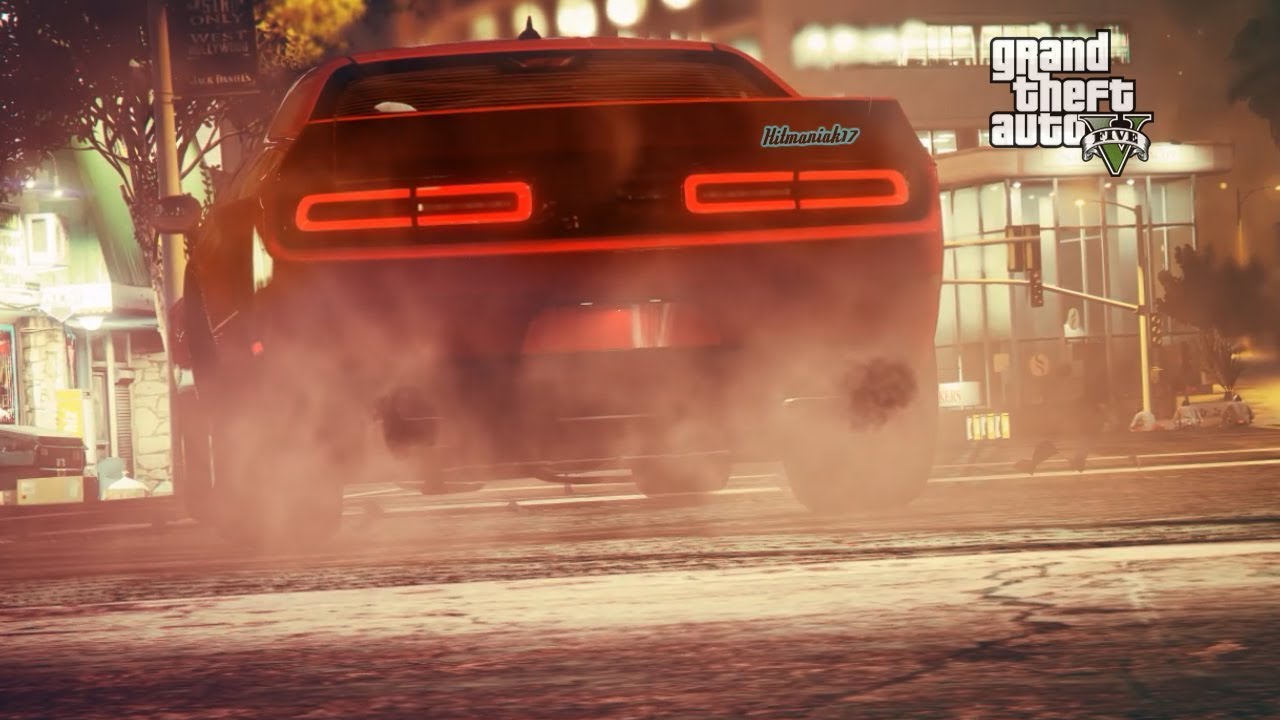 A real demon Dodge Challenger SRT Demon Liberty Walk ⭐ GTA V - YouTube