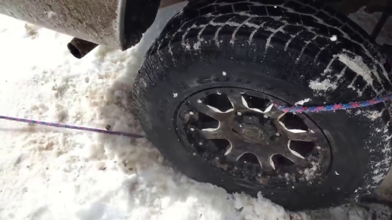 The Redneck Tire / Wheel Winch - YouTube