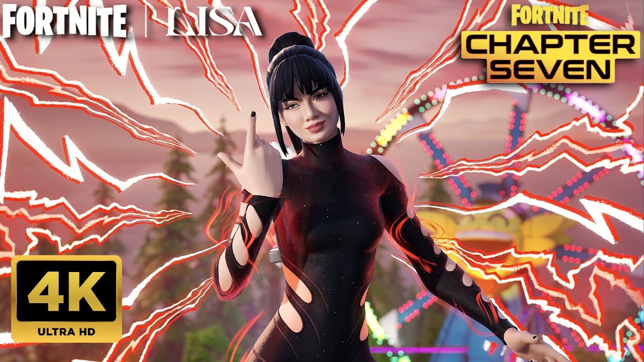 LISA Skin 4K Gameplay | FORTNITE x LISA | Chapter Seven - YouTube