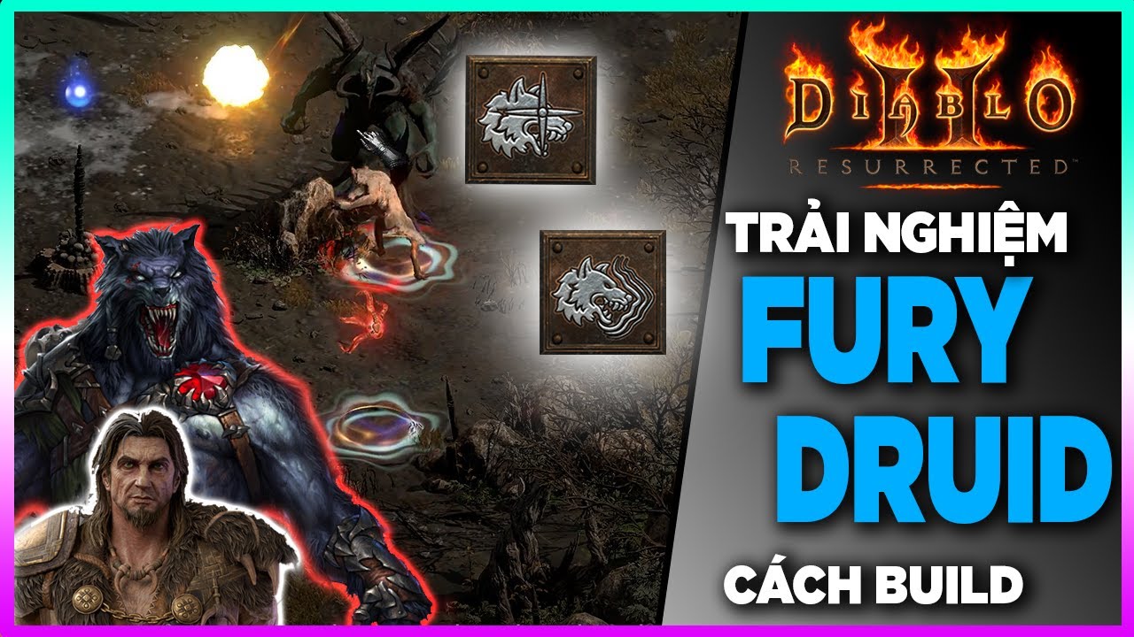 [ Diablo 2 Resurrected ] Trải nghiệm FURY DRUID - cách build - YouTube