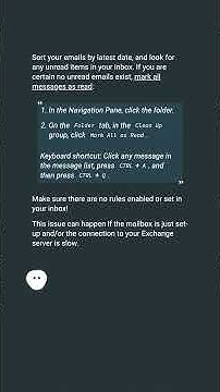 Outlook 2010 inbox unread count is wrong #shorts - YouTube