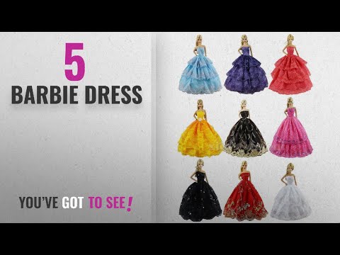 Top 10 Barbie Dress [2018]: ZITA ELEMENT Lot 6 PCS Fashion Handmade Clothes Dress for Barbie Doll