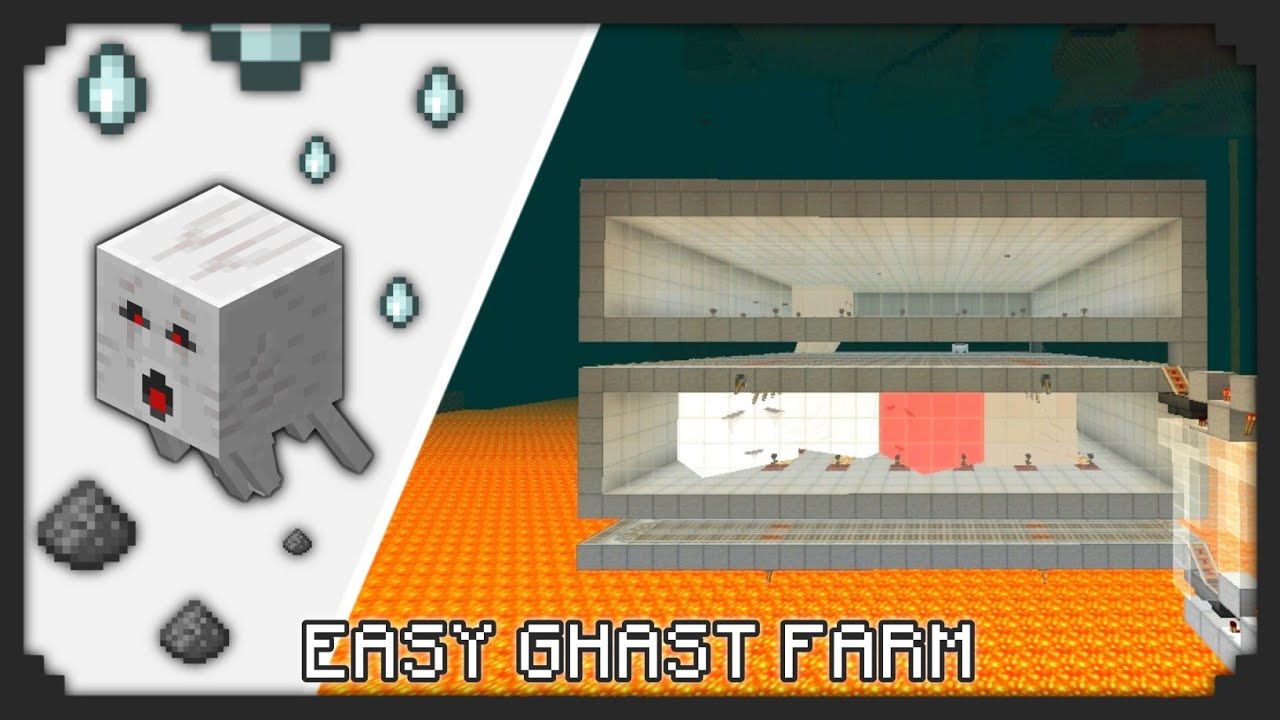 Efficient Ghast Farm In Minecraft Bedrock 1.18+ - MCPE/MINECRAFT ...