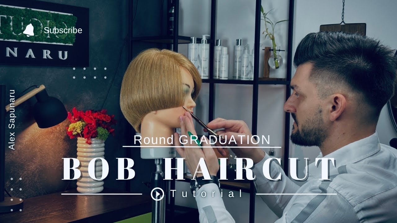 How To Create A Graduated Bob Haircut In A Round Shape /STEP by STEP ...