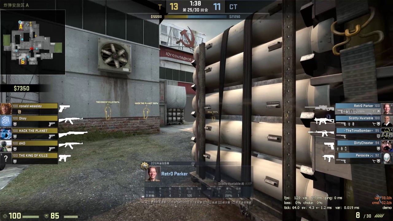 CSGO cache A site 1v3 awp - YouTube