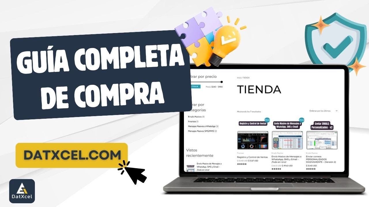 Tutorial: Compra y Descarga de Plantillas en DATXCEL.com - YouTube
