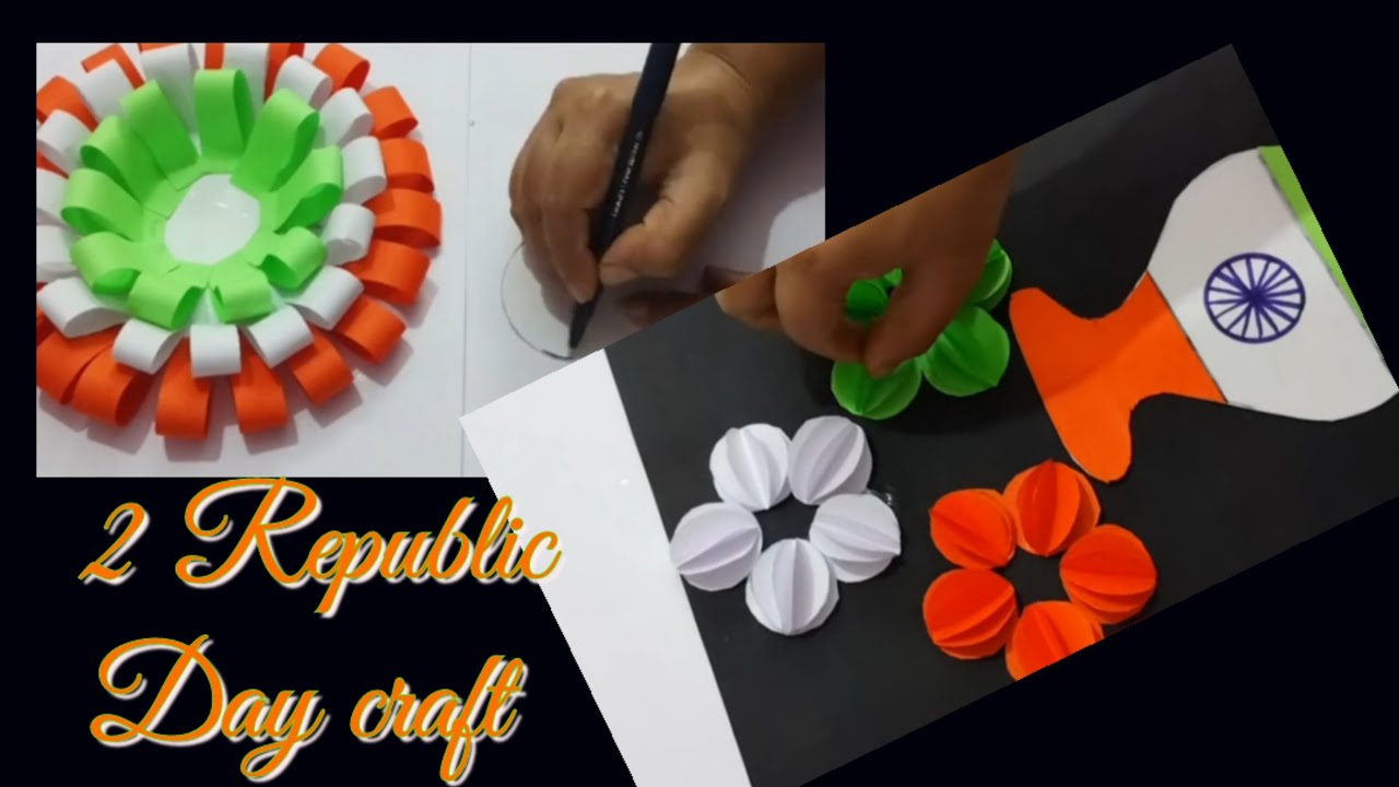 2 Republic Day decoration craft ideas, Republic Day craft ideas for ...