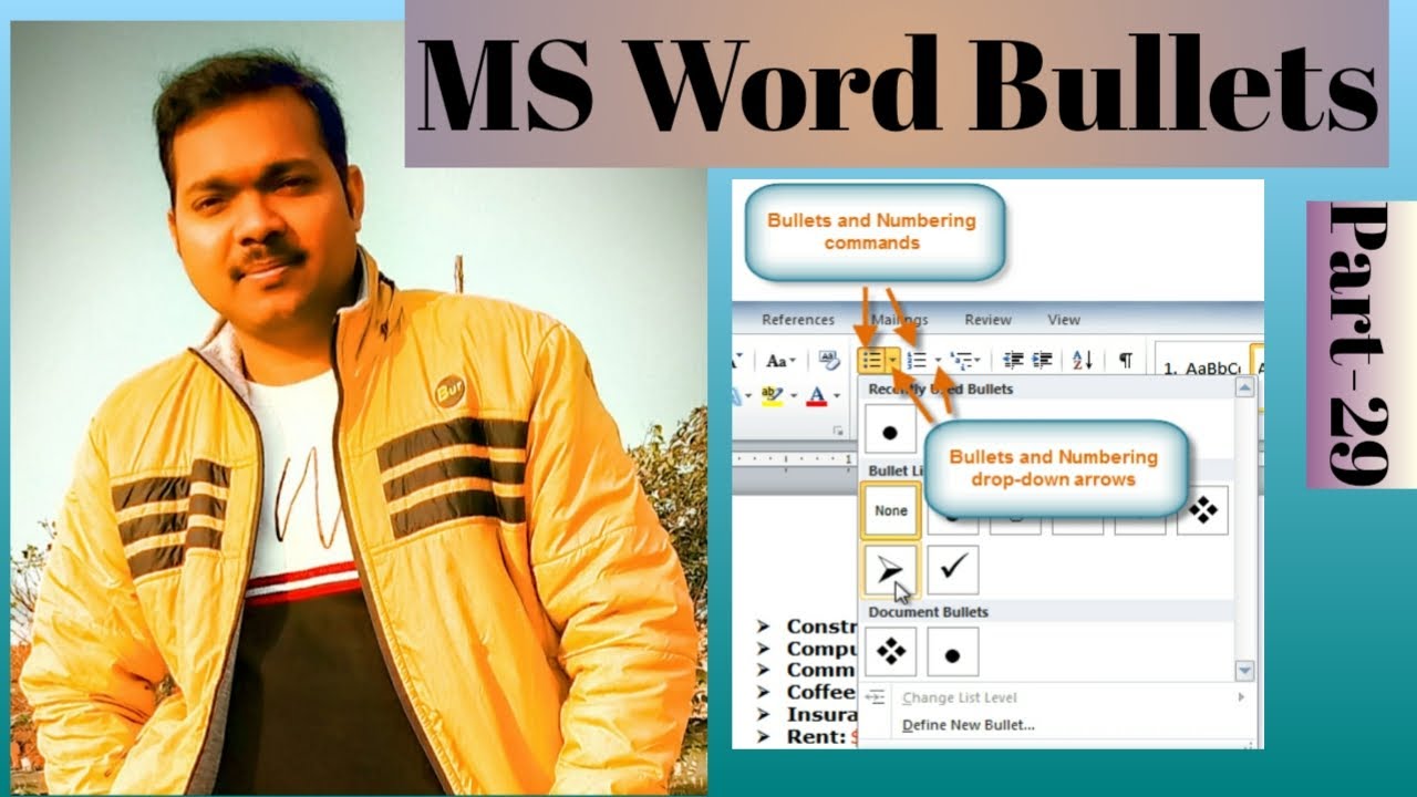 How To Insert Bullets In Ms Word Bullets And Numbering In Ms Word In How To Insert Bullets In Ms Word Bullets And Numbering In Ms Word In