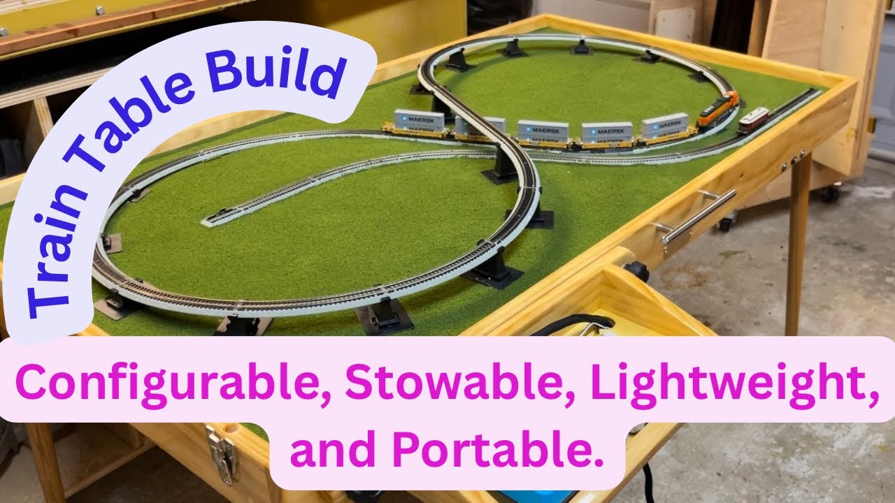 How to setup a custom portable train table. - YouTube